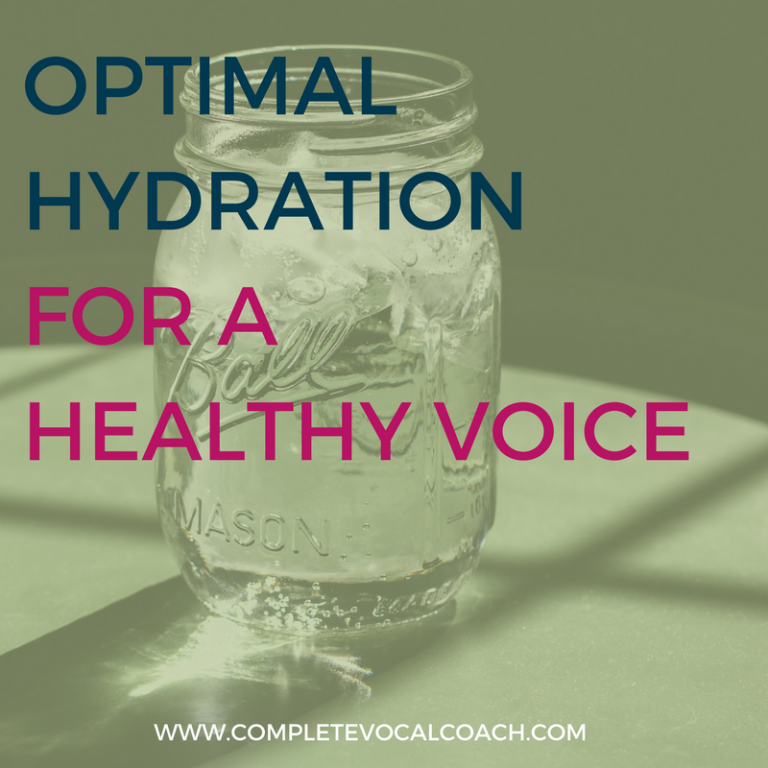 Optimal Hydration For A Healthy Voice